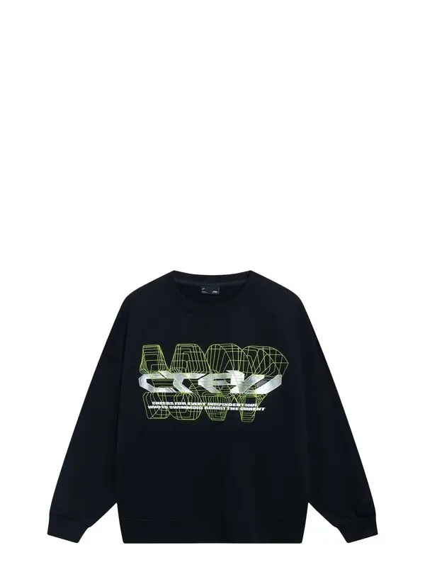 LI-NING Counterflow Graphic Sweatshirt - Black/multi-color