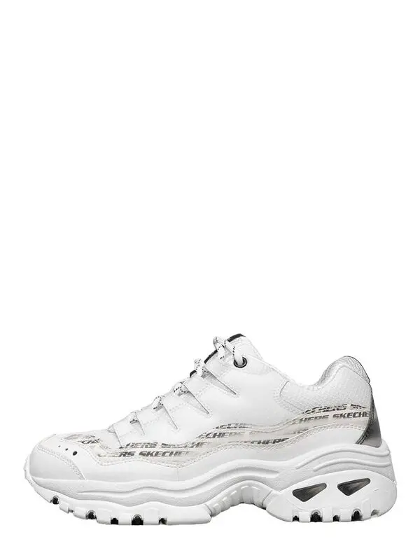 Sketchers Energy Low Top Athletic Sneakers - White/black