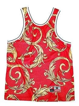 Supreme X Nike Basketball Jersey With Crossover Printing - Red