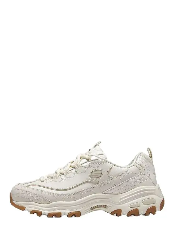 Sketchers D'lites Lace Up Sneakers - Beige
