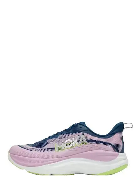 Hoka One One Skyflow Athletic Sneakers - Pink/navy/white
