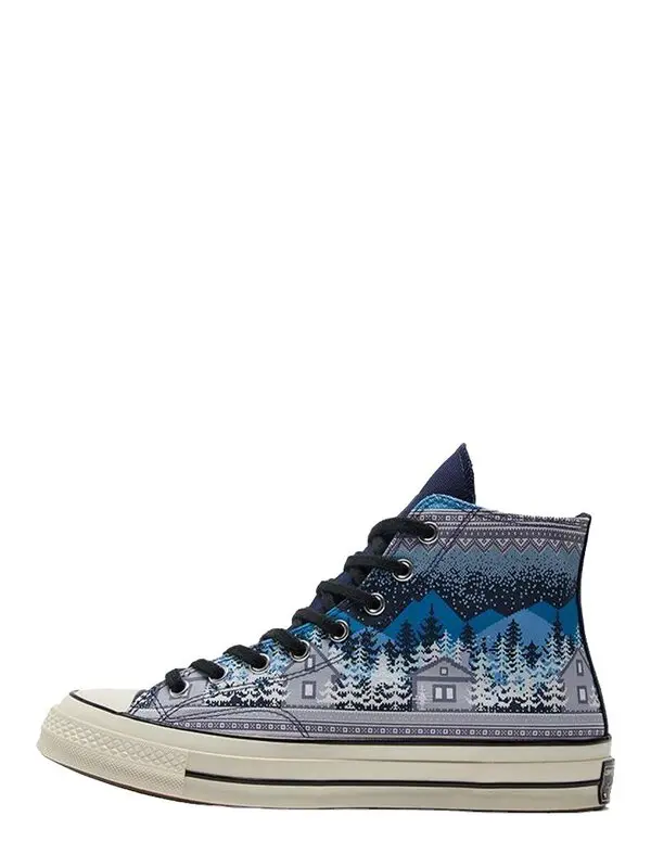 CONVERSE Chuck 70 High Top "holiday Sweater" Sneaker - Blue/gray/white