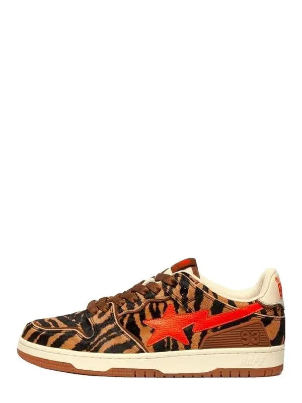 A BATHING APE Sk8 Sta Sneakers - Black/brown