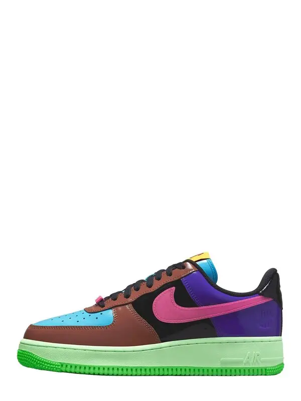 Nike X Undefeated Air Force 1 Low "multi-patent Pink Prime" Sneakers - Fauna Brown/pink Prime/multi-color