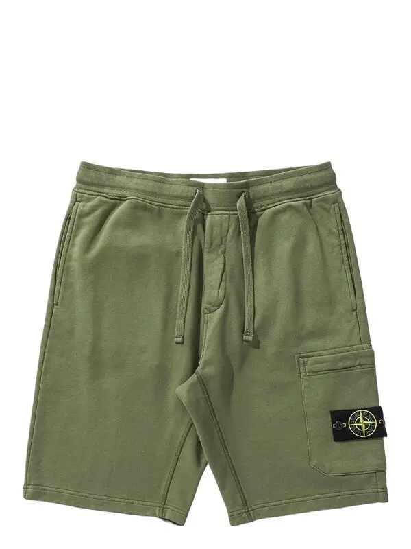 Stone Island Garment Dyed Sweatshorts - Green