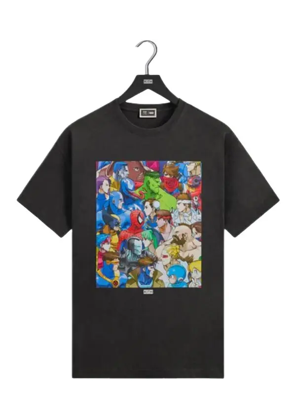 Kith X Marvel Vs. Capcom Clash Of Super Heroes Vintage T-shirt - Black