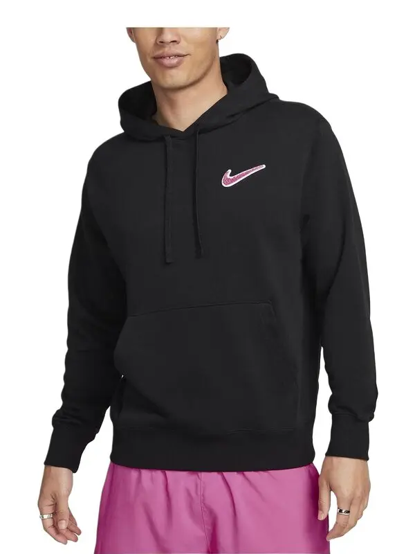 Nike Pullover French Terry Hoodie - Black/pinksicle