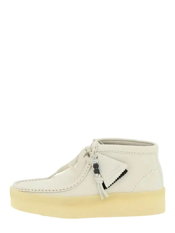 Clarks Wallabee Cup Boots Nubuck - White