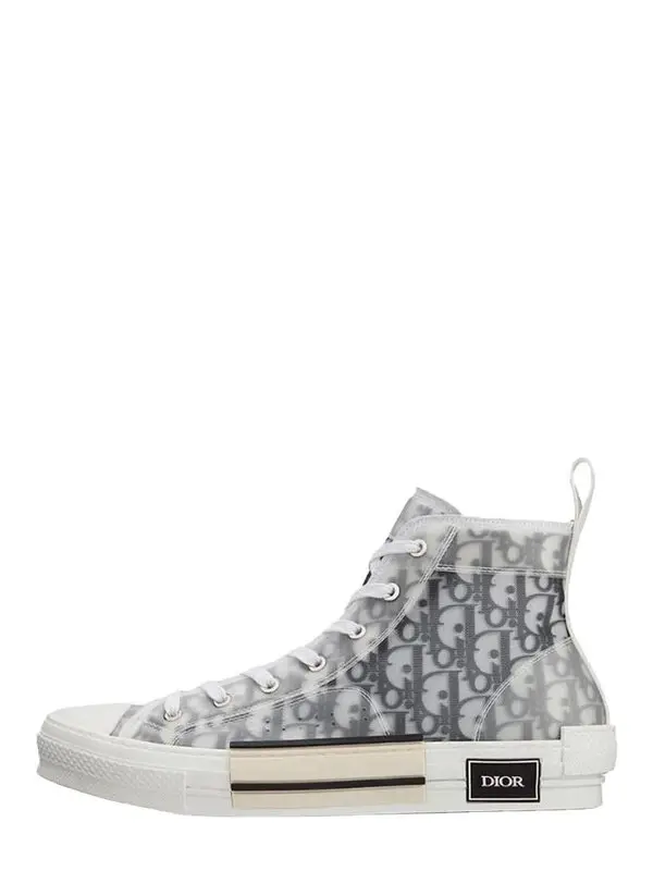 Dior B23 High-top Oblique Sneakers - White/black