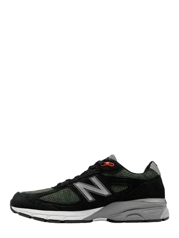 NEW BALANCE 990v4 Made In Usa Athletic Sneakers - Black/green