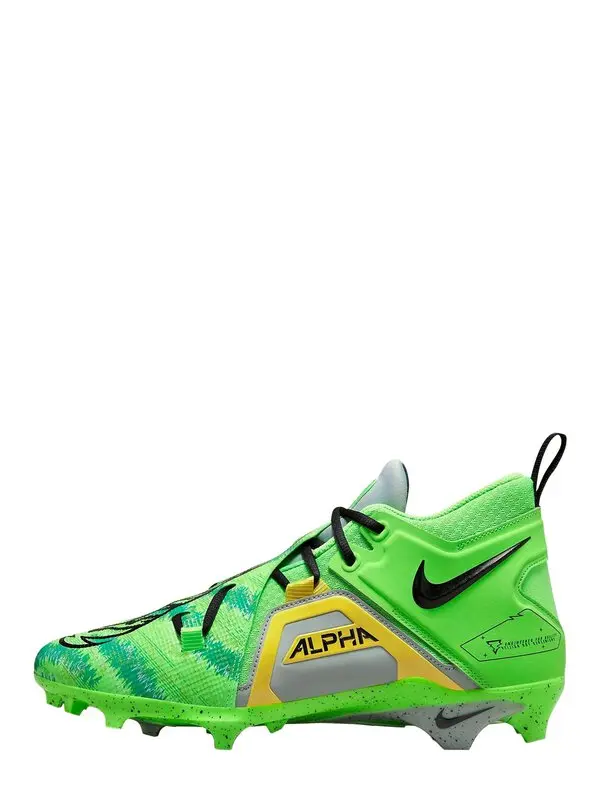 Nike Alpha Menace Pro 3 Athletic Cleats - Green Strike/mica Green/opti Yellow