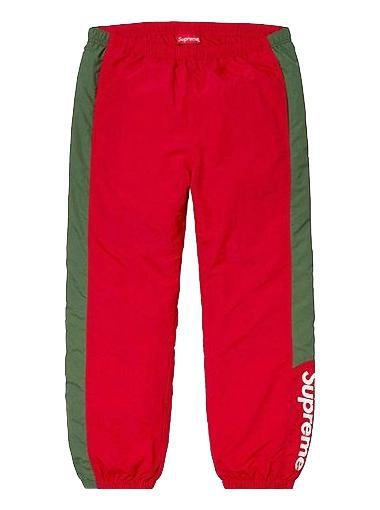 Supreme Fw19 Week 1 Side Logo Track Pant Logo - Red
