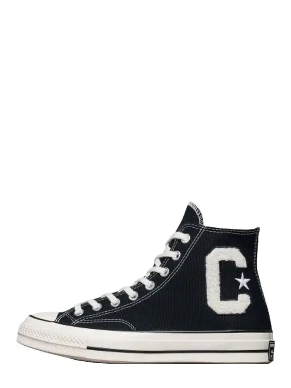 CONVERSE Chuck Taylor All Star 1970s Varsity Letter High Top Sneakers - Black