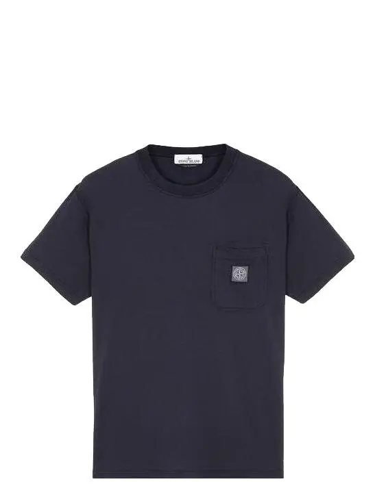 Stone Island Plain Logo T-shirt - Black