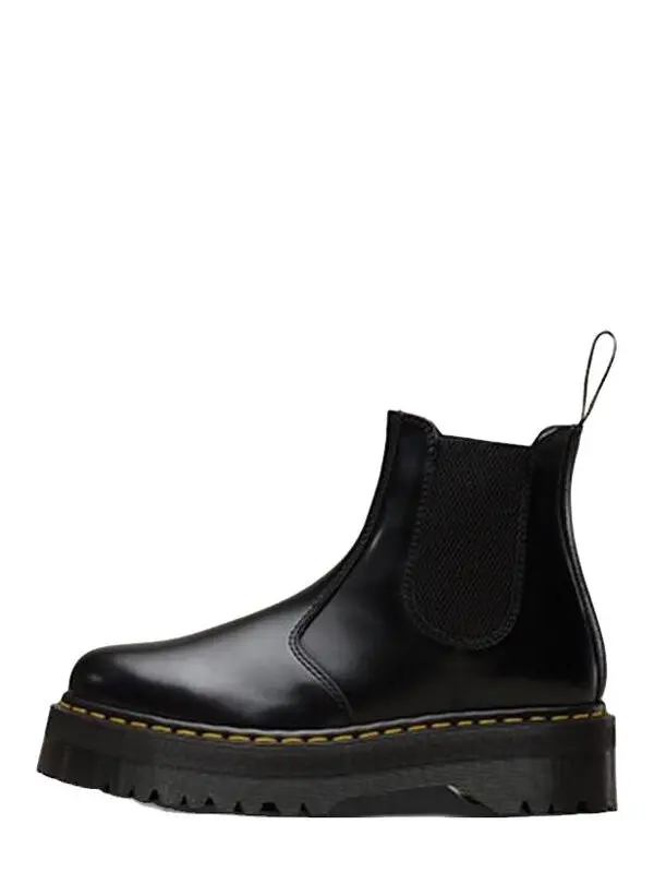 Dr. Martens 2976 Quad Leather Platform Chelsea Boots - Black