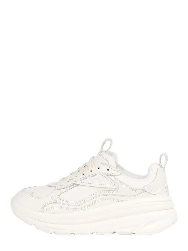 UGG Ca1 Leather Trainers - White/black