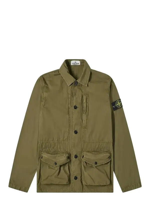 Stone Island Vintage Canvas Jacket - Olive Green