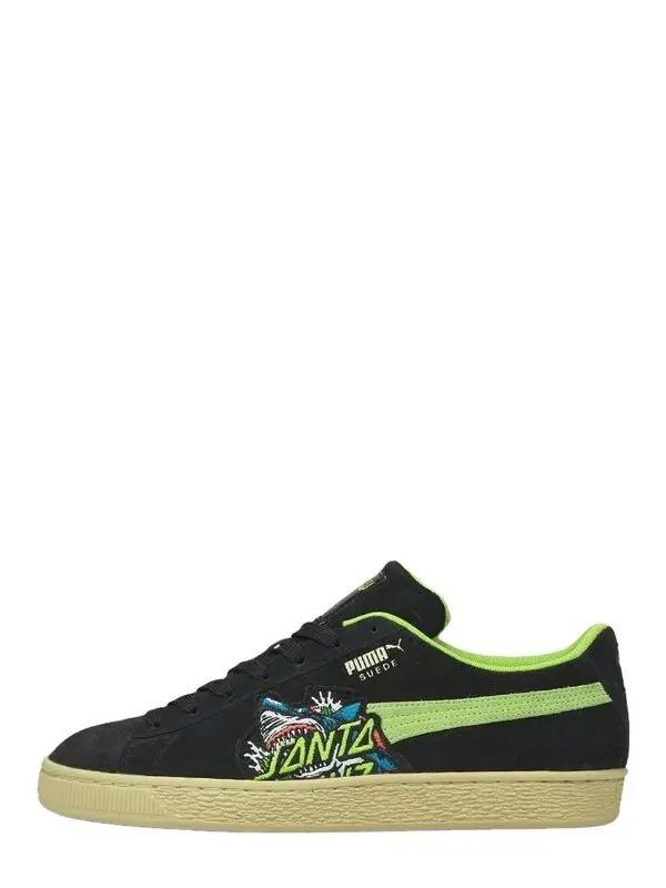 PUMA Santa Cruz X Suede 'shark' Low Top Sneakers - Black/white