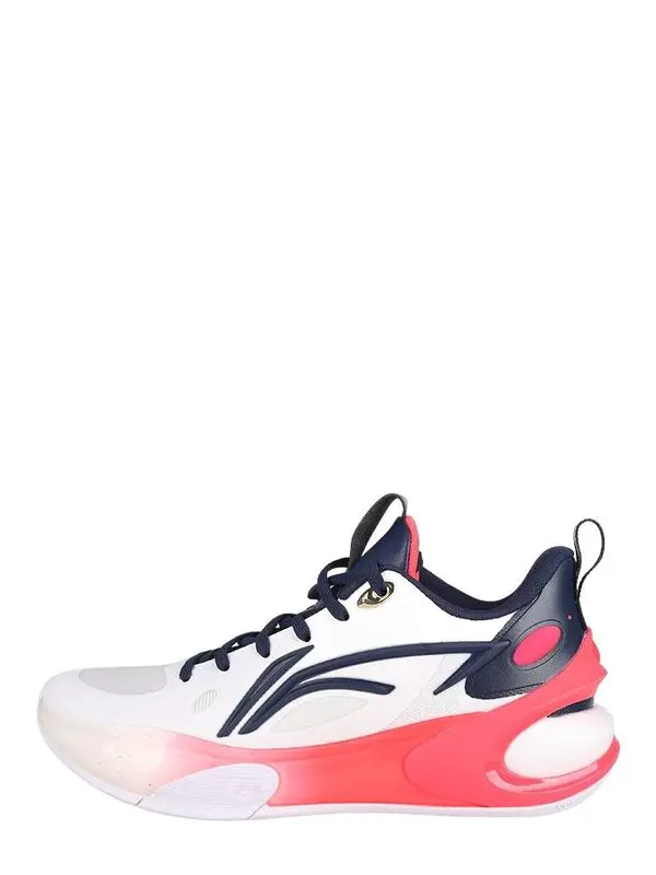LI-NING Yushuai 17 Low Cba Guangdong Sneakers - White/red/pink