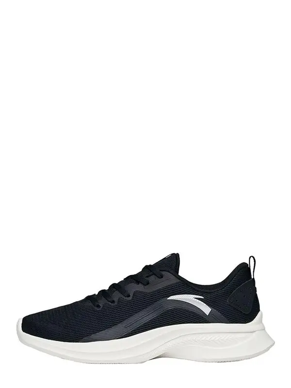 ANTA Athletic Lace-up Sneakers - Black/white