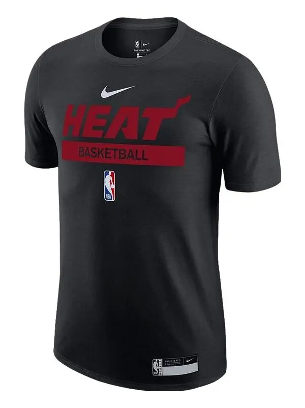Nike X Nba Miami Heat Dri-fit Practice T-shirt - Black