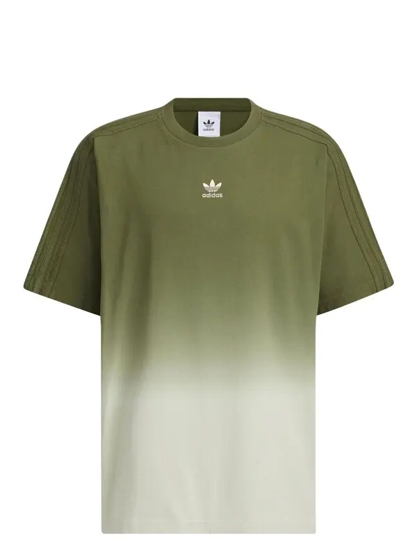 Adidas Clover Gradient Loose Casual T-shirt 'green White - Green/white