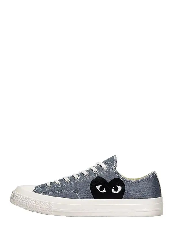 CONVERSE Comme Des Garçons Play X Chuck 70 Low Top Sneakers - Grey/black