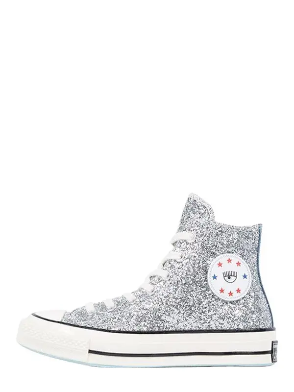CONVERSE Chiara X Chuck 70 High Top Glitter Sneakers - Blue