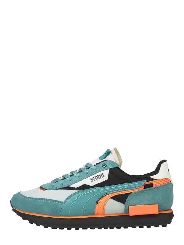 PUMA Future Rider Displaced Sneakers - Blue/black/orange