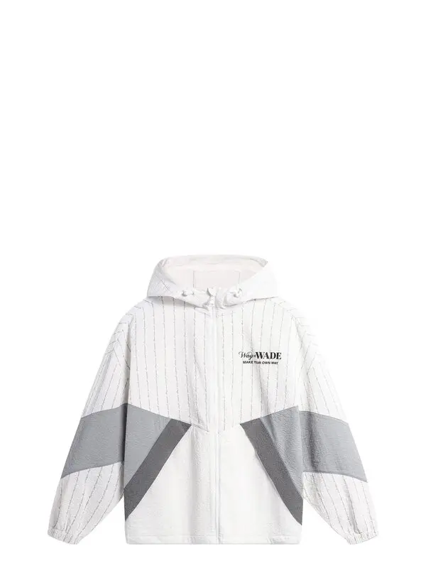 LI-NING Way Of Wade Graphic Windbreaker - White/grey