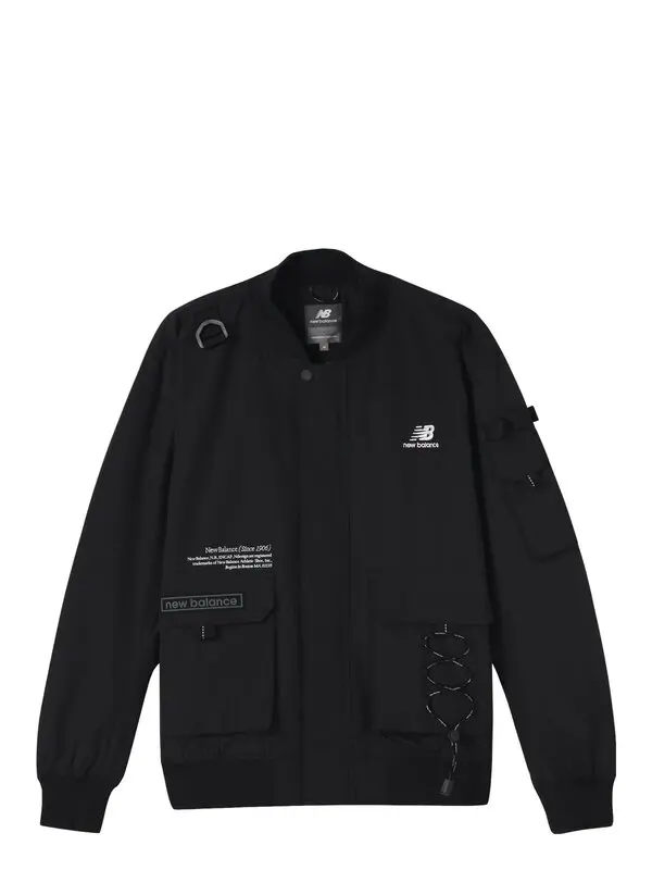 NEW BALANCE Logo Windproof Down Jacket - Black/white