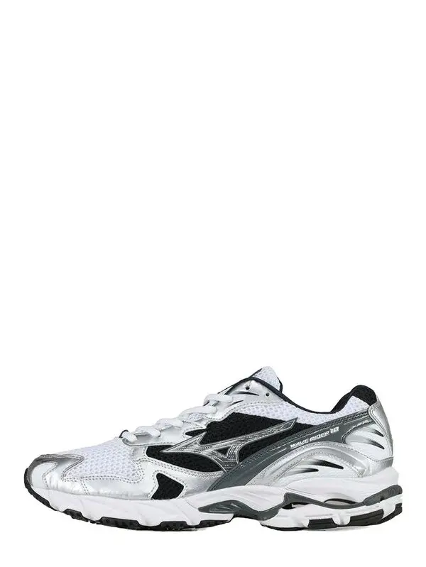 Mizuno Wave Rider Athletic Shoes - White/black/silver