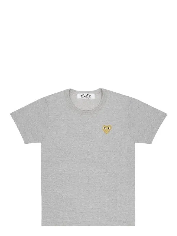 Play Comme Des Garcon Gold Heart T-shirt - Grey