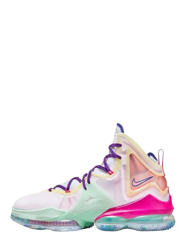 Nike Lebron 19 Ep "valentine's Day" Athletic Sneakers - White/pinkmint/purple