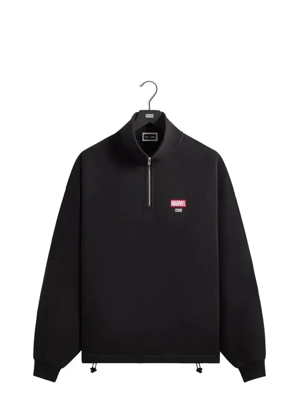 Kith X Marvel Wolverine Nelson Quarter Zip - Black