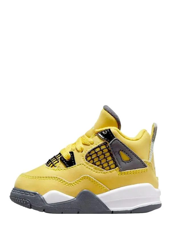 JORDAN 4 Retro Td "lightning" 2021 - Tour Yellow/dark Blue Grey/white