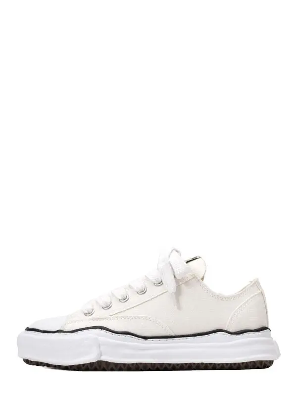 Mihara Yasuhiro Peterson Og Sole Canvas Low Top Sneakers - White/cream