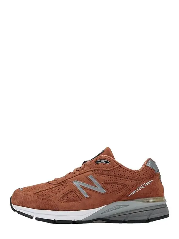 NEW BALANCE 990v4 Made In Usa Suede Sneakers - Dark