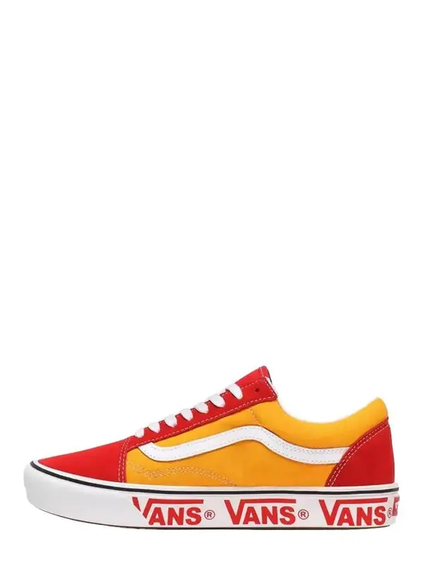 VANS Comfycush Old Skool "tape Mix Red Cadmium" Sneakers - Red/yellow