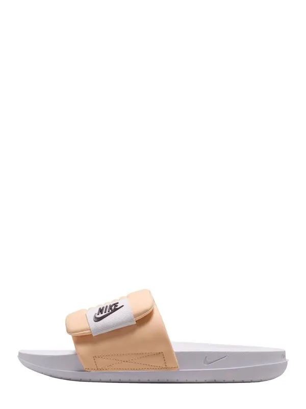 Nike Offcourt Adjust Slides - White/ice Peach/burgundy Ash