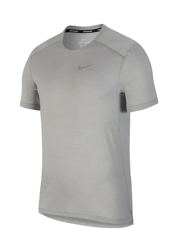 Nike Dri-fit Breathe Rise 365 Hb Gx Short Sleeve Shirt - Grey/multi-color