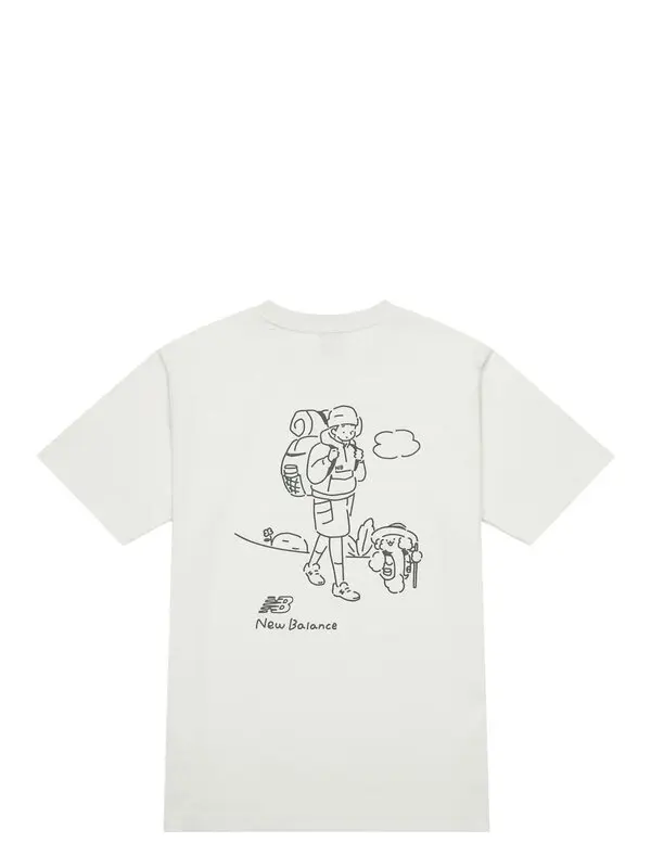 NEW BALANCE Hiking Graphic T-shirt - White
