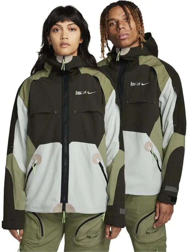 Nike Ispa Jacket - Sequoia/alligator/light Silver