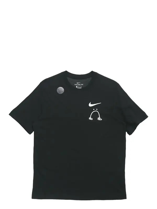 Nike Smiling Face Casual Short Sleeve T-shirt - Black