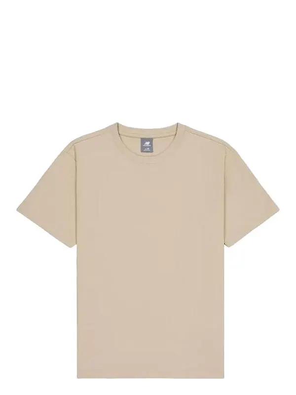 NEW BALANCE Cotton T-shirt Asia Sizing - Stoneware