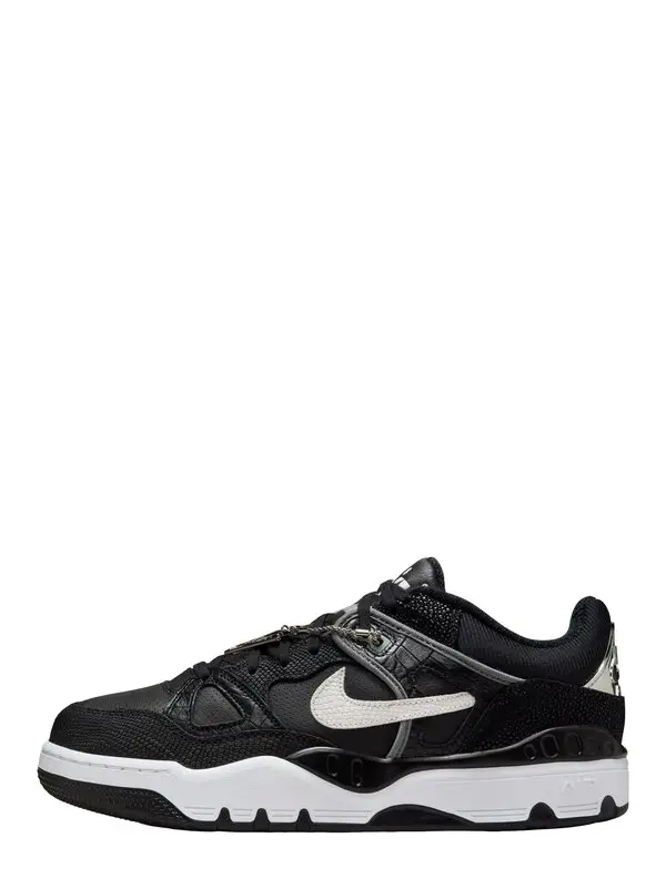 Nike X Nigo Air Force 3 "black White - Black/smoke Grey/metallic Platinum