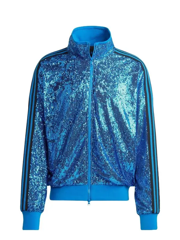 Adidas Originals Sequin Track Jacket - Blue Bird