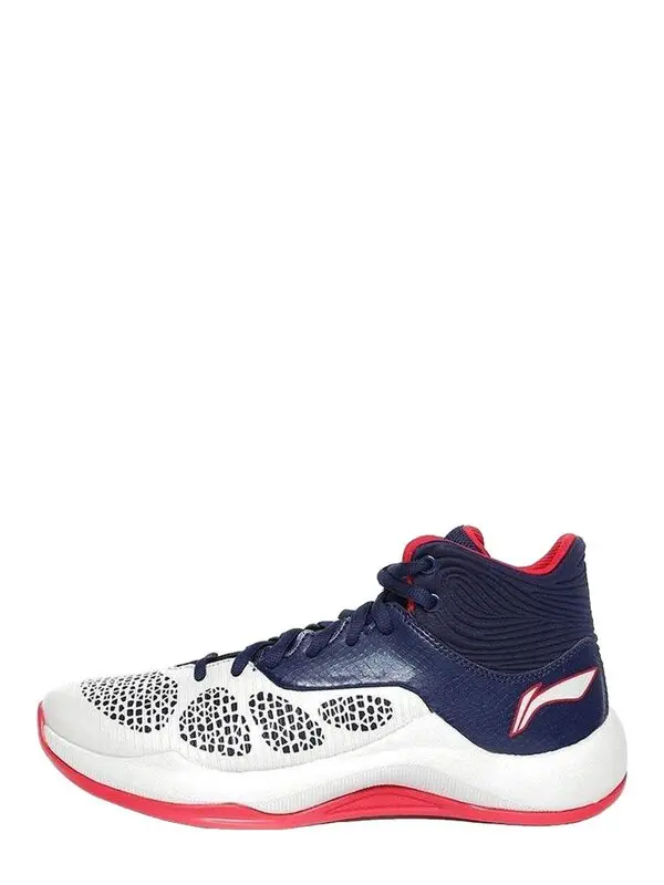 LI-NING Sonic 5 Td 'usa' Athletic Sneakers - White/blue/red