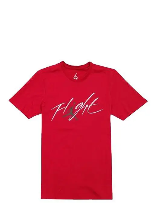 JORDAN Jumpman Logo Round Neck Athleisure Casual Sports Short Sleeve - Red