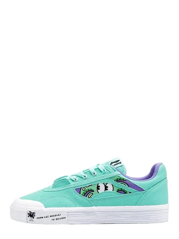 LI-NING X Steven Harrington Hand-plant Shoes - Aqua Green/purple